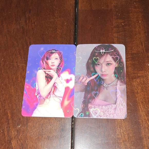Toys | Winter Aespa Holographic Hearts Photocard 2 Card Set 9 | Poshmark